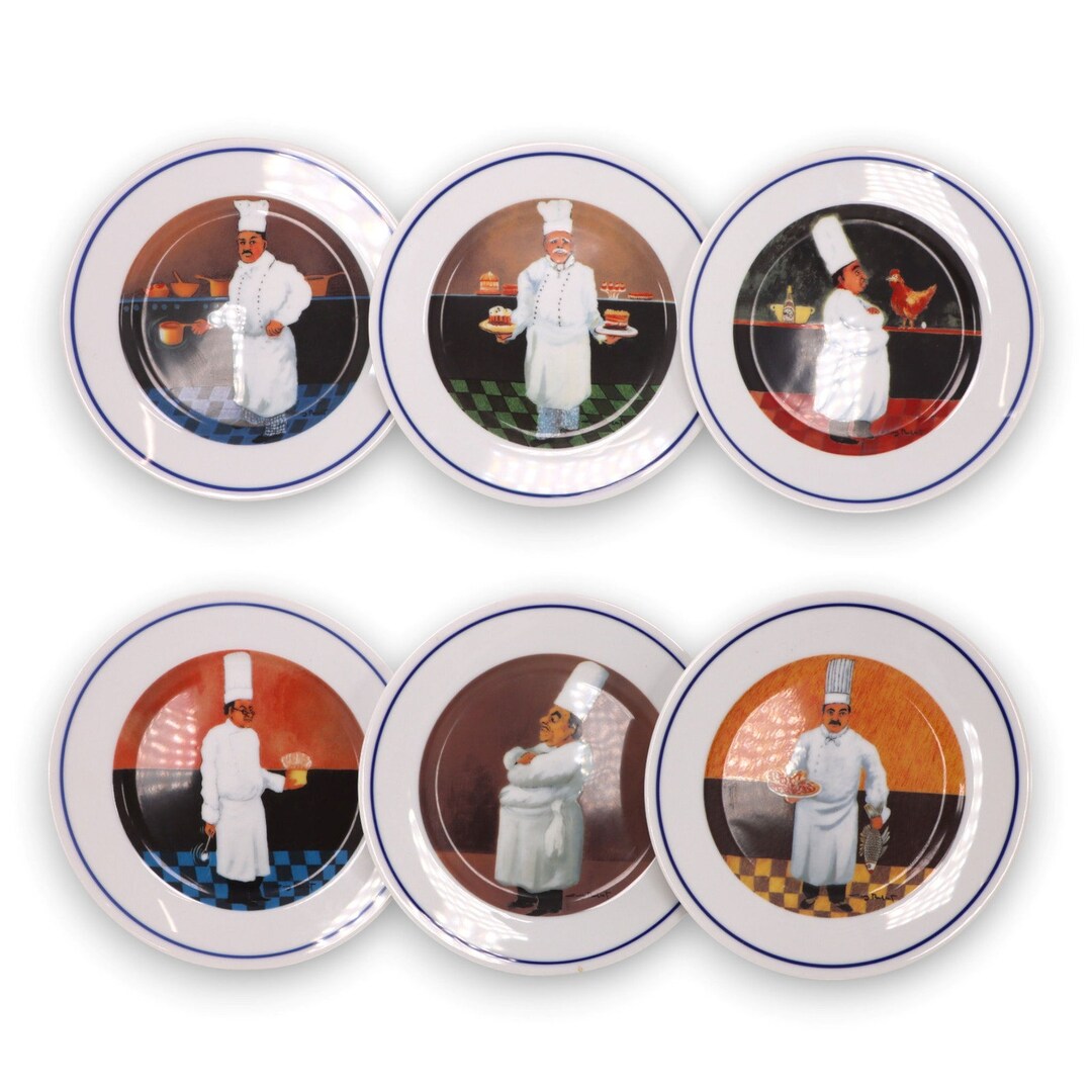 Guy Buffet 6pc Williams Sonoma Set Chef Series Salad Plates 7 3/4 - Etsy