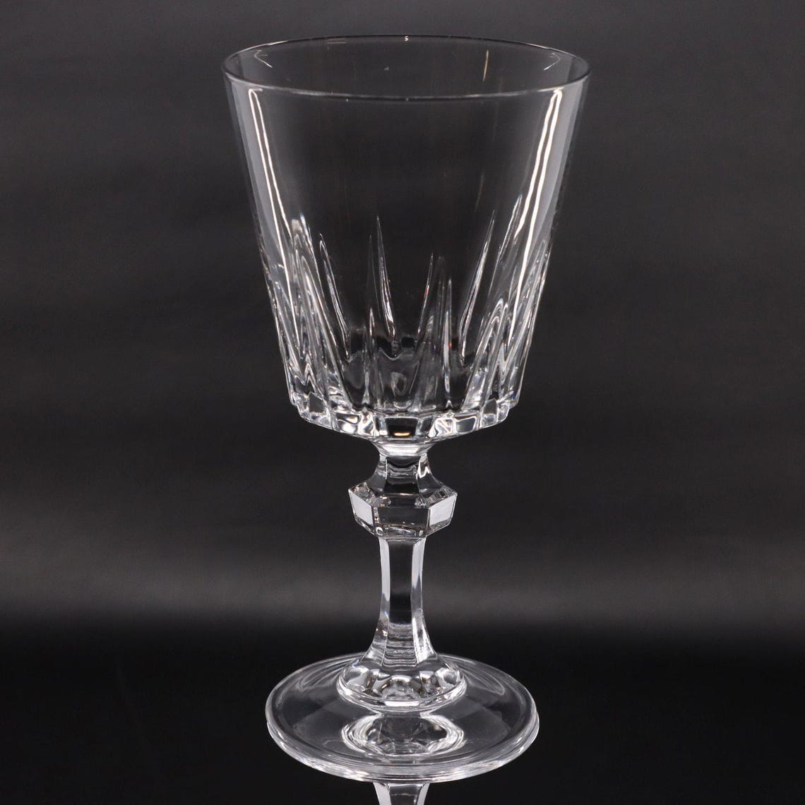 Princess House Esprit 6 3/4 Crystal Water Goblet Glass Vintage 1980's ...