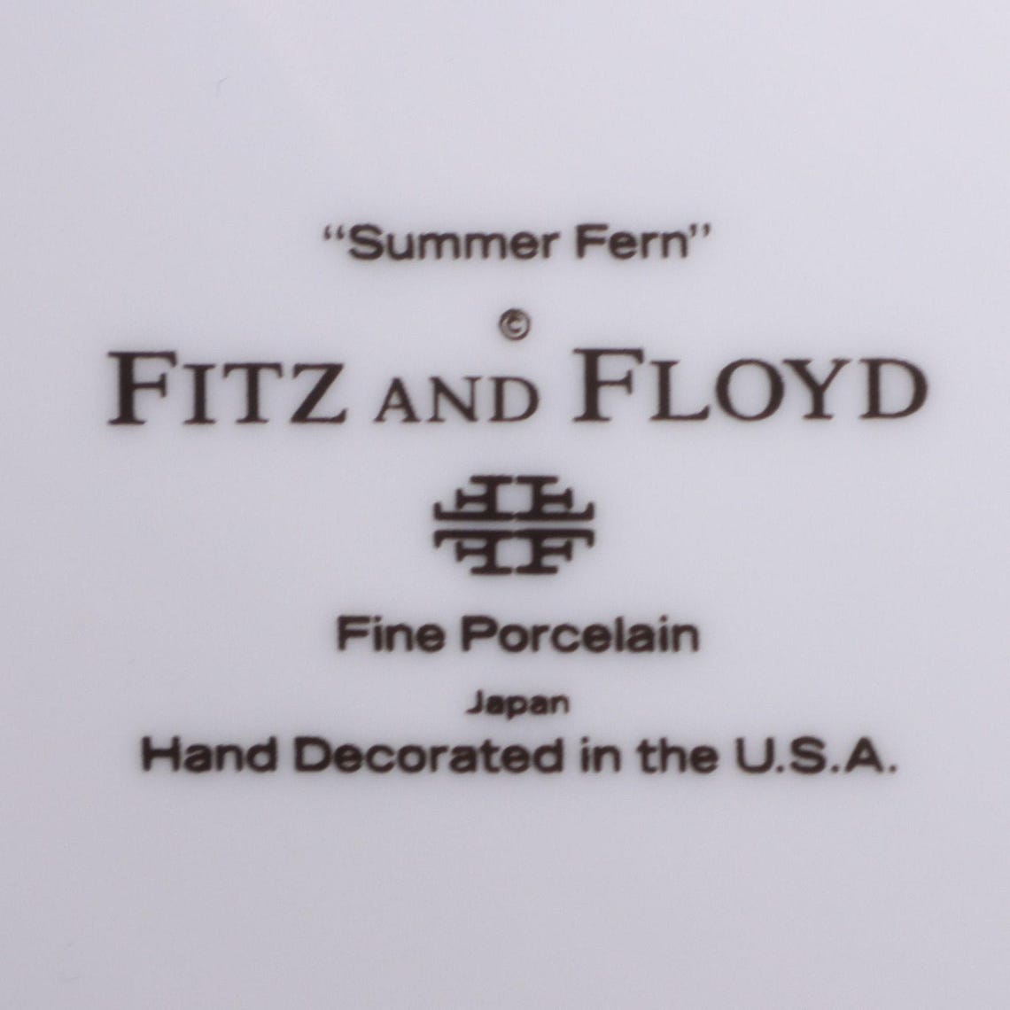 Fitz and Floyd Summer Fern 9 1/4 Large Rimmed Soup Bowl USA 1993 - Etsy