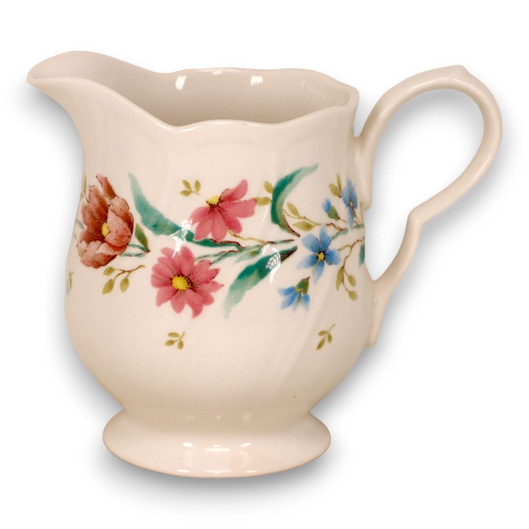 Nikko Mountain Rose Creamer Pitcher Blossomtime Red Tulips Vintage ...