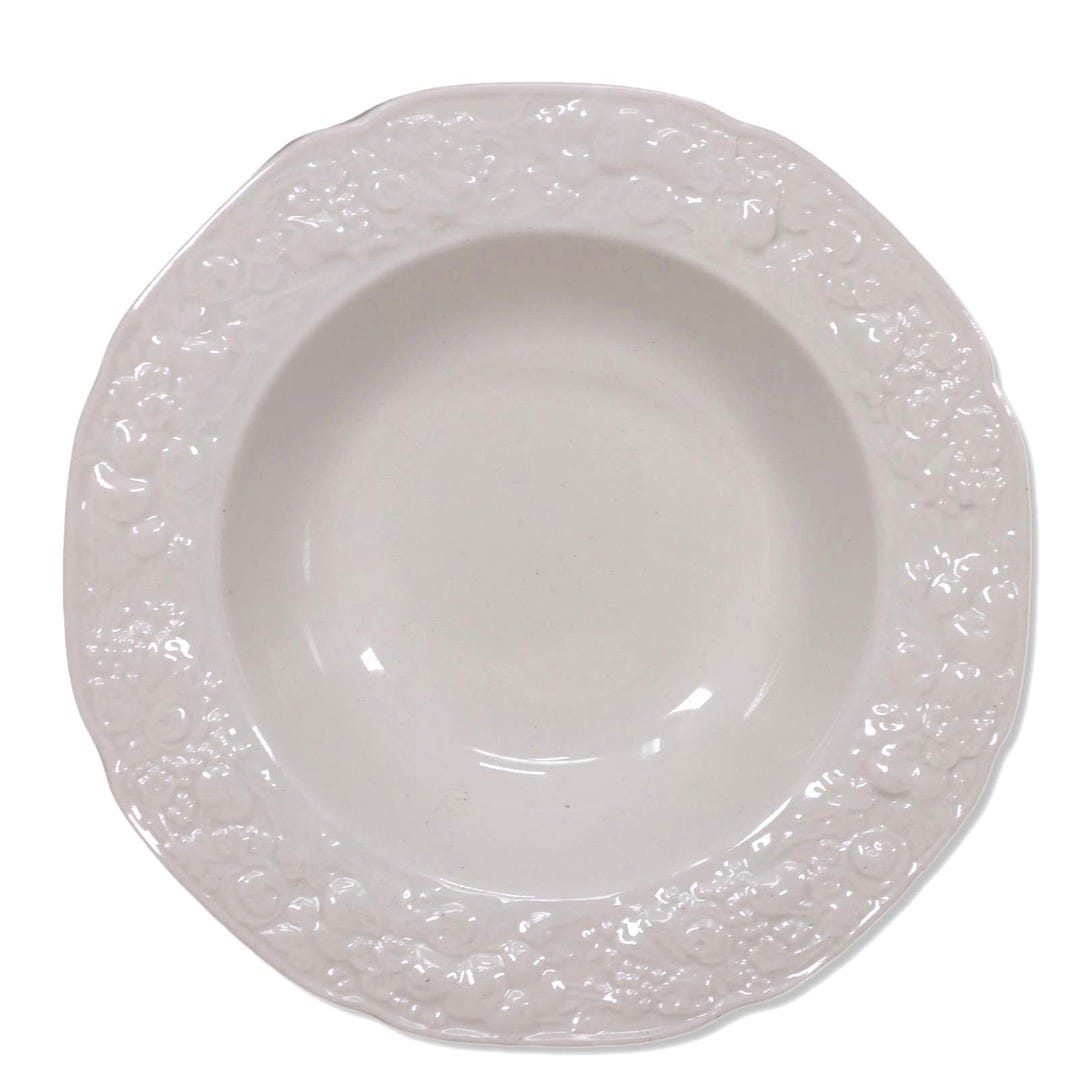 Crown Ducal Florentine Dark Cream Rimmed Cereal Bowl 6 5/8" Ironware ...