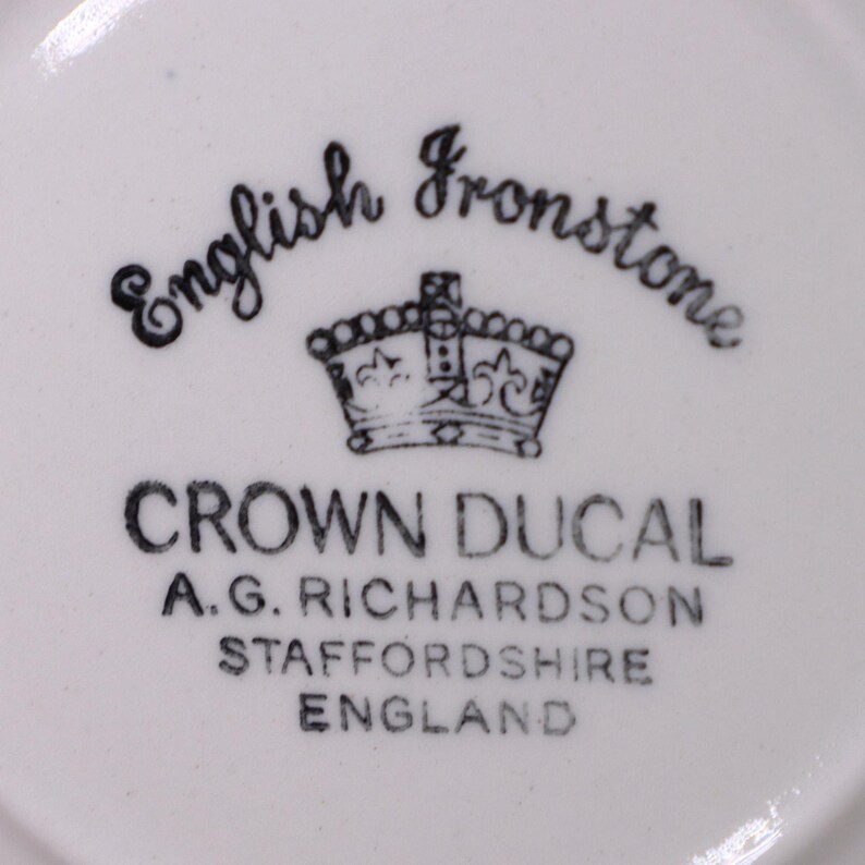 Crown Ducal Florentine Dark Cream Rimmed Cereal Bowl 6 5/8" Ironware - Etsy