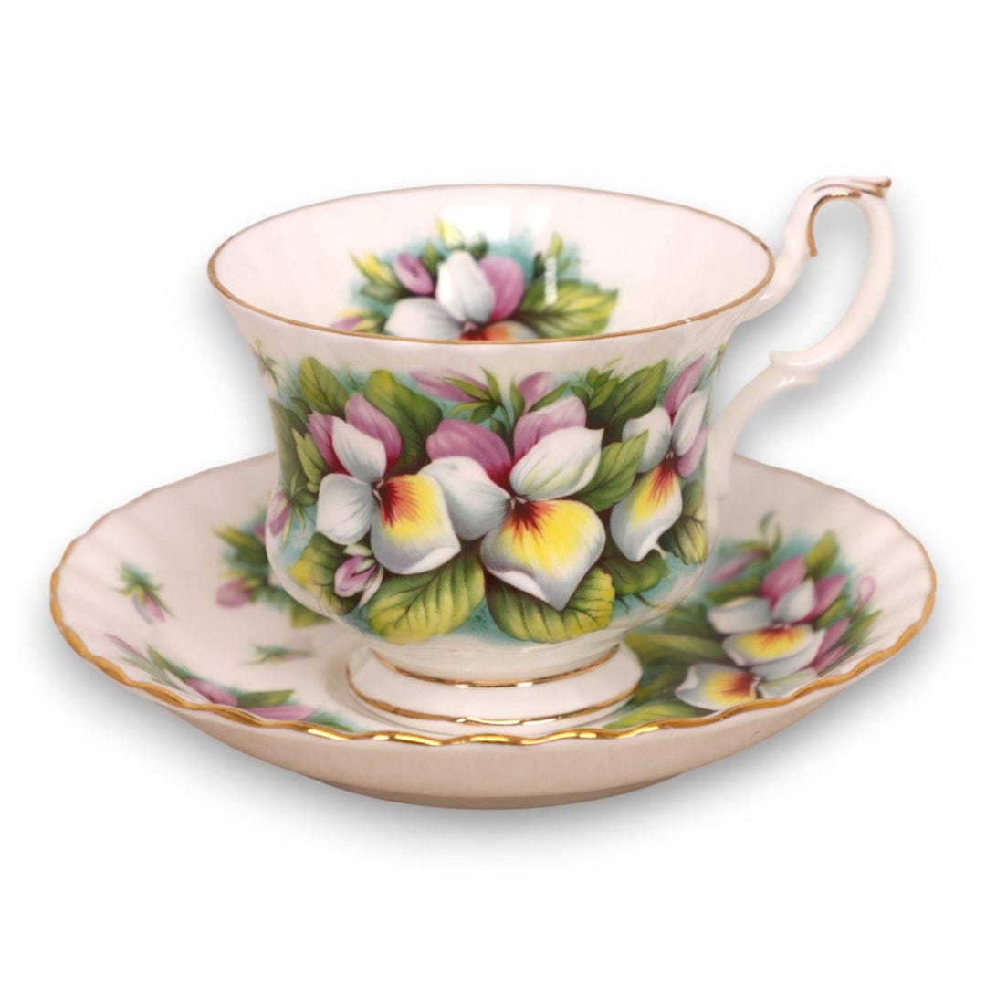 Golden Crown Adoration Tea Cup Saucer Set England Vintage 1960's - Etsy