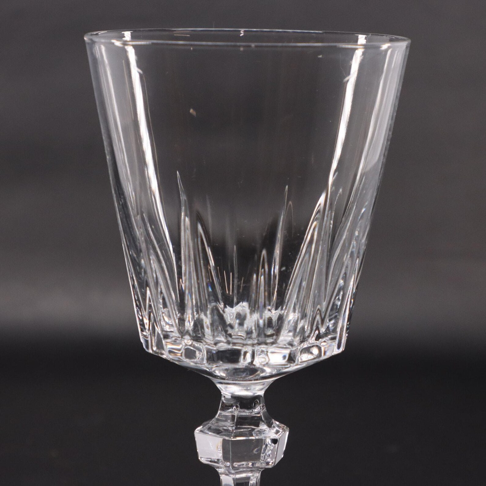Princess House Esprit 6 3/4 Crystal Water Goblet Glass Vintage 1980's ...