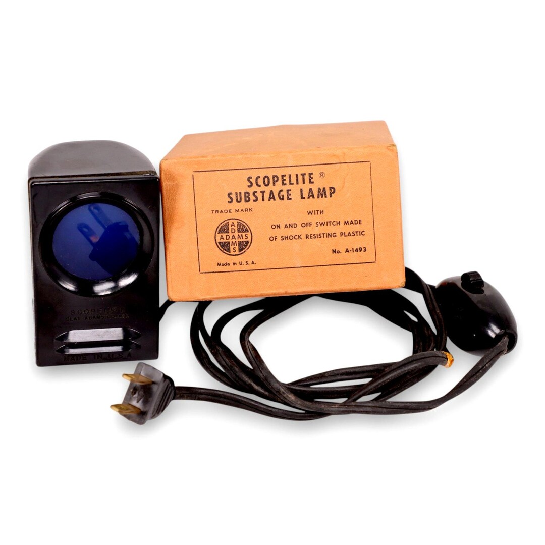 Adams Microscope Scopelite Substage Lamp A-1493 in Box Tested Working ...
