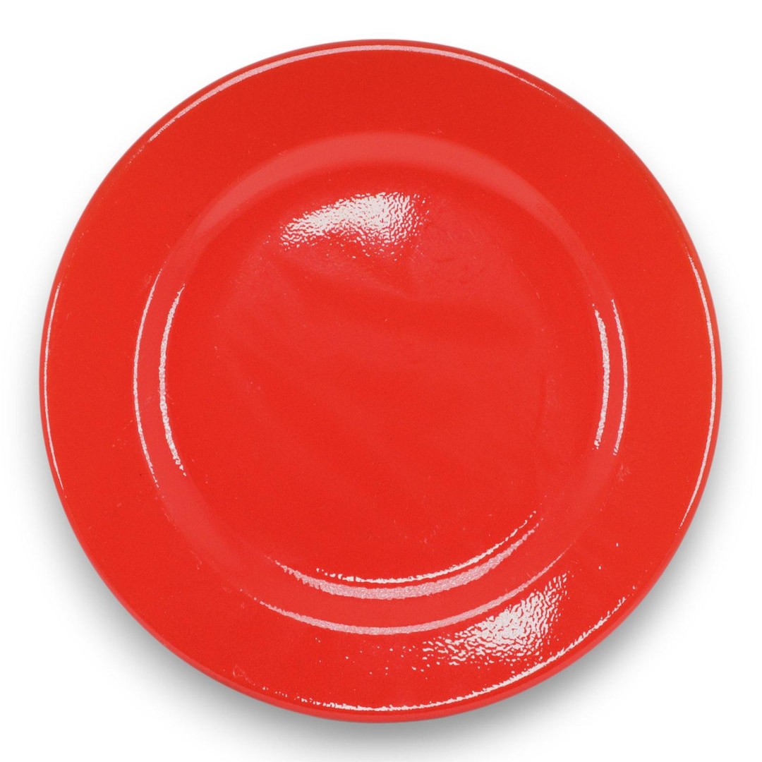 Pier 1 Red Dinner Plate 10 3/4" Spain Ceramic Vintage - Etsy