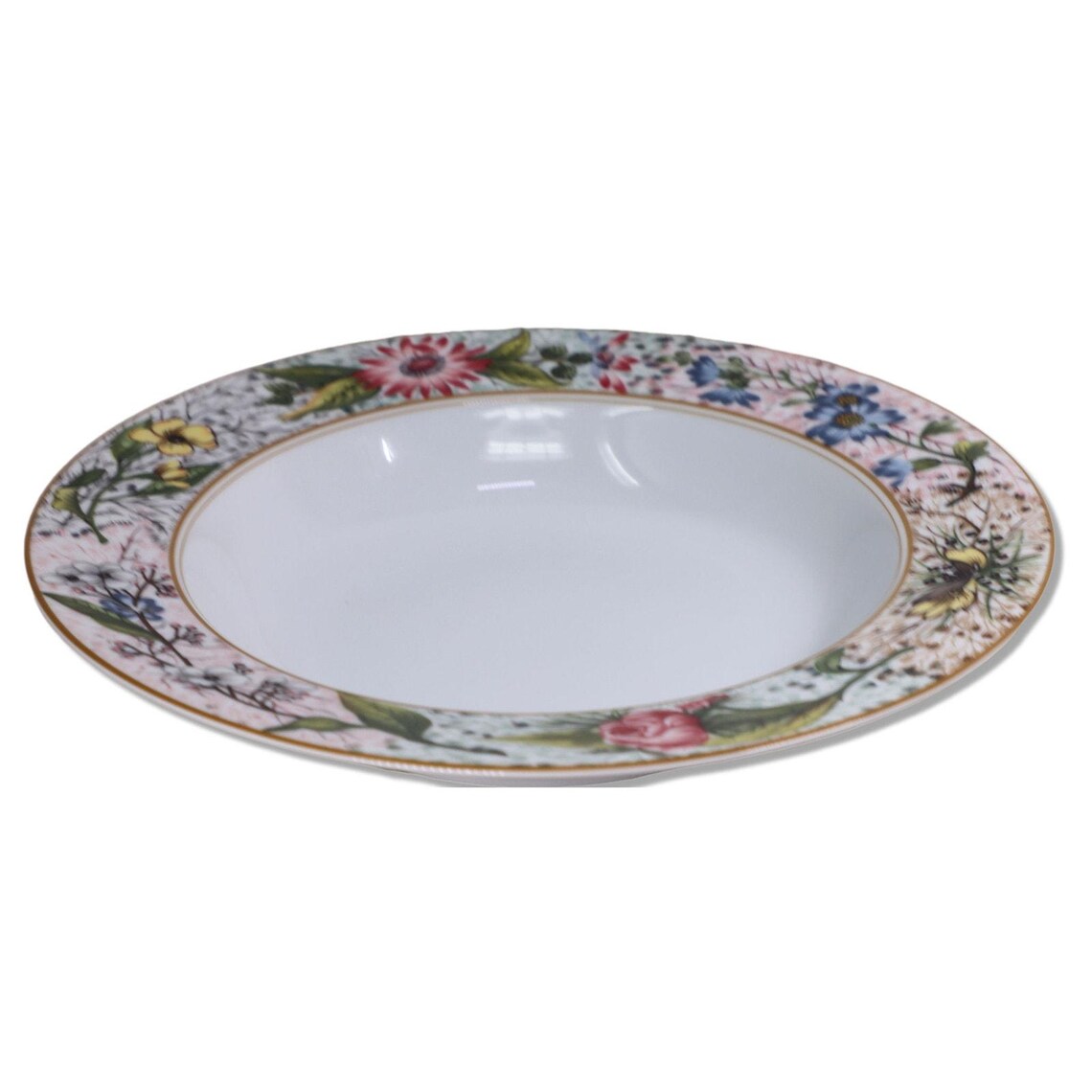 Fitz and Floyd Summer Fern 9 1/4 Large Rimmed Soup Bowl USA 1993 - Etsy