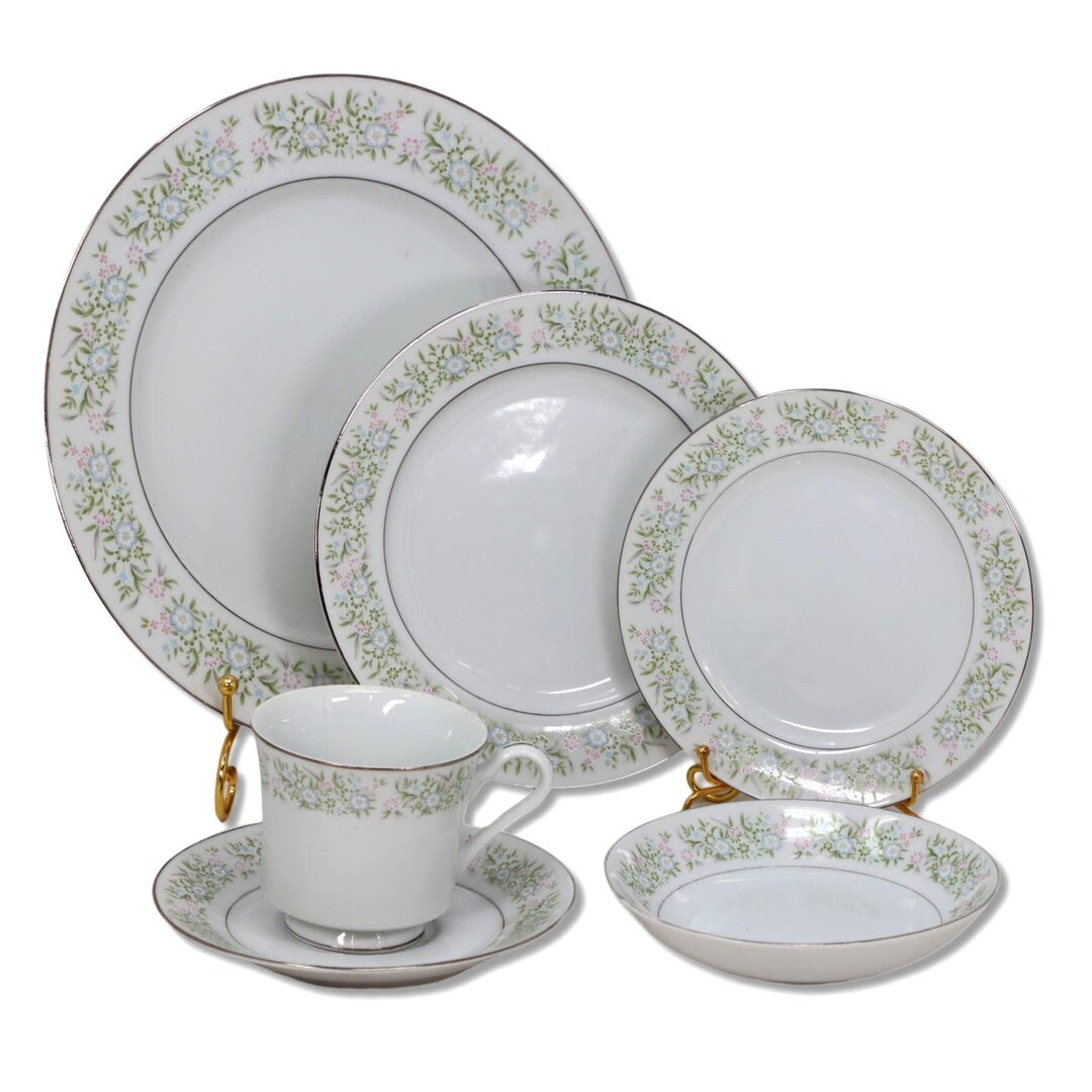 Taihei Springtime 34pc 6 Person Dinnerware Fine China Set Japan Vintage ...