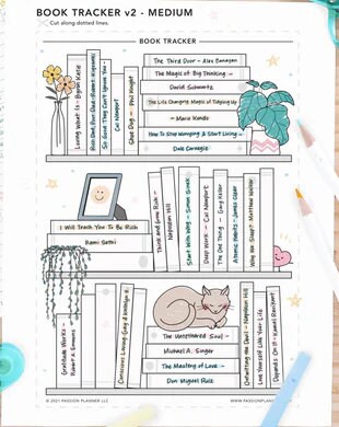 Book Tracker Printable | Reading Log Digital Download | Track Your ...