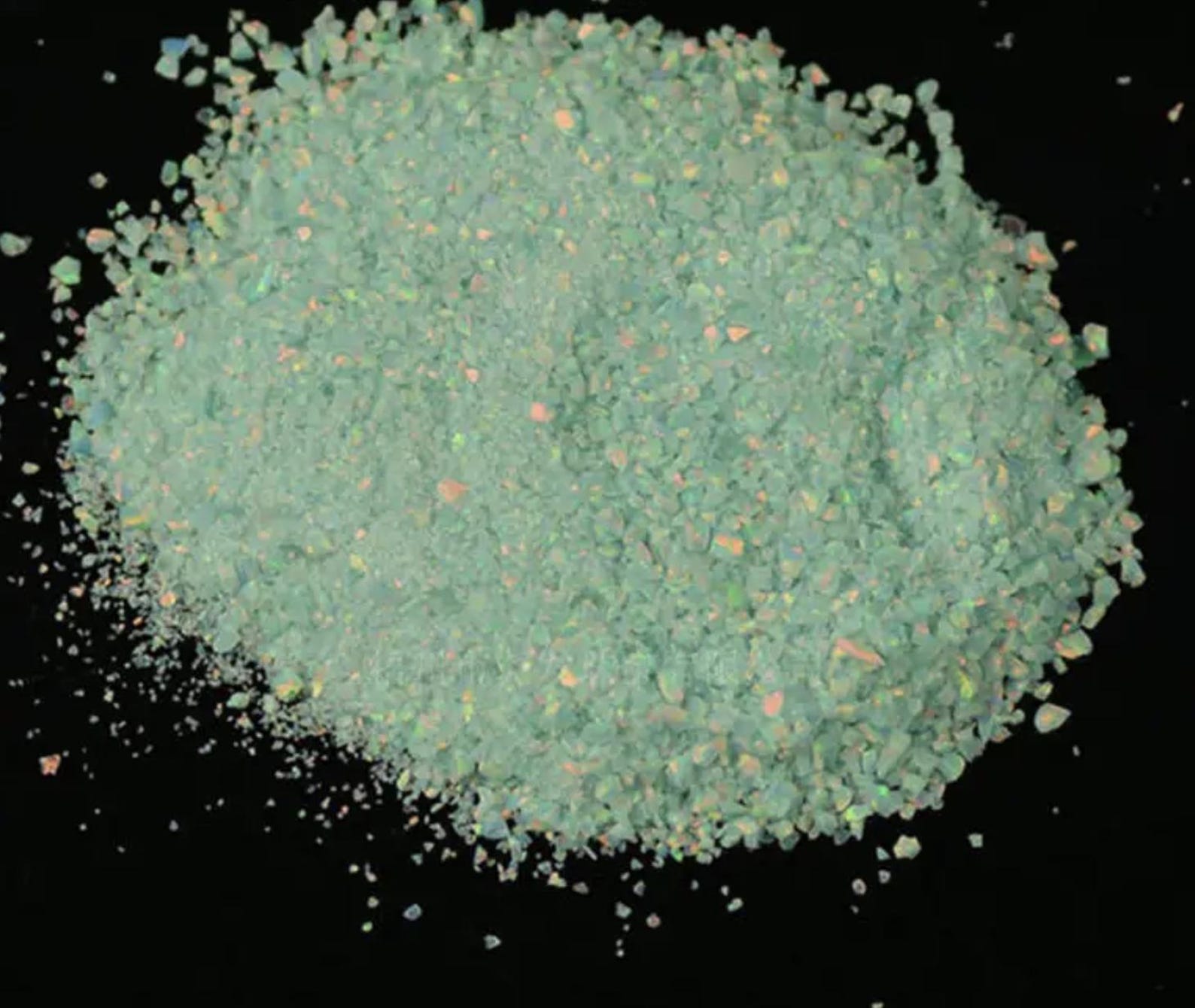 Vibrant 10 Gram Pack Wholesale Lab Created Crushed Opal Powder in 92 ...