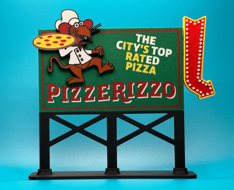Pizzerizzo Billboard Desk Sign - Etsy