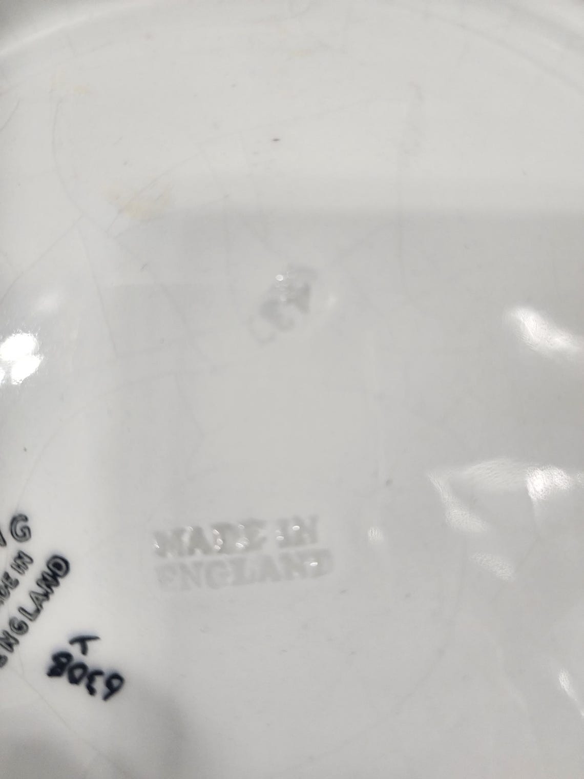 RARE Vintage Maling Majolica Plate | Hand-painted IRIS Cabinet Plate ...