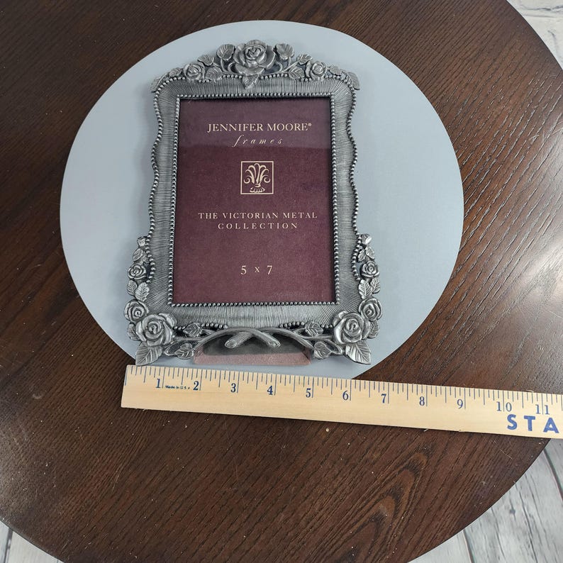 Vintage Jennifer Moore Rose Frame: Victorian Pewter-tone Metal, 5x7 - Etsy