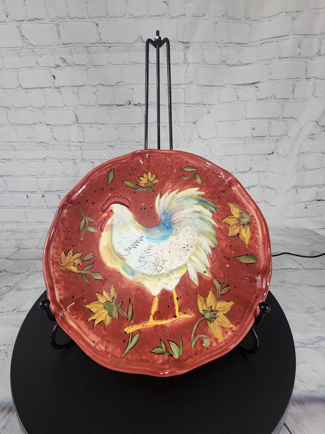 Susan Winget Rooster Platter | Certified International Co. 9" Plate ...