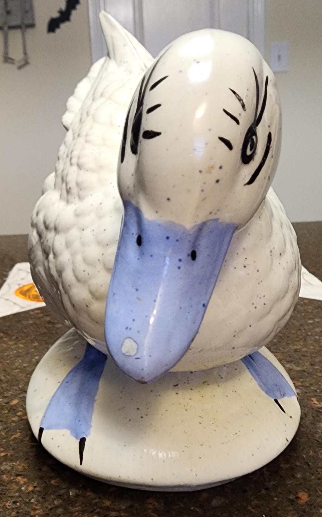 Vintage Ceramic Duck Decor - Charming Country Kitchen Accent - Etsy