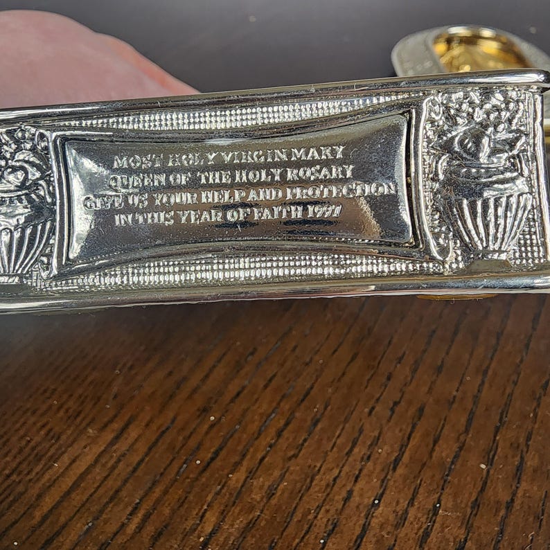 Vintage Vatican Library Collection Rosary Box | Blessed Virgin Mary ...