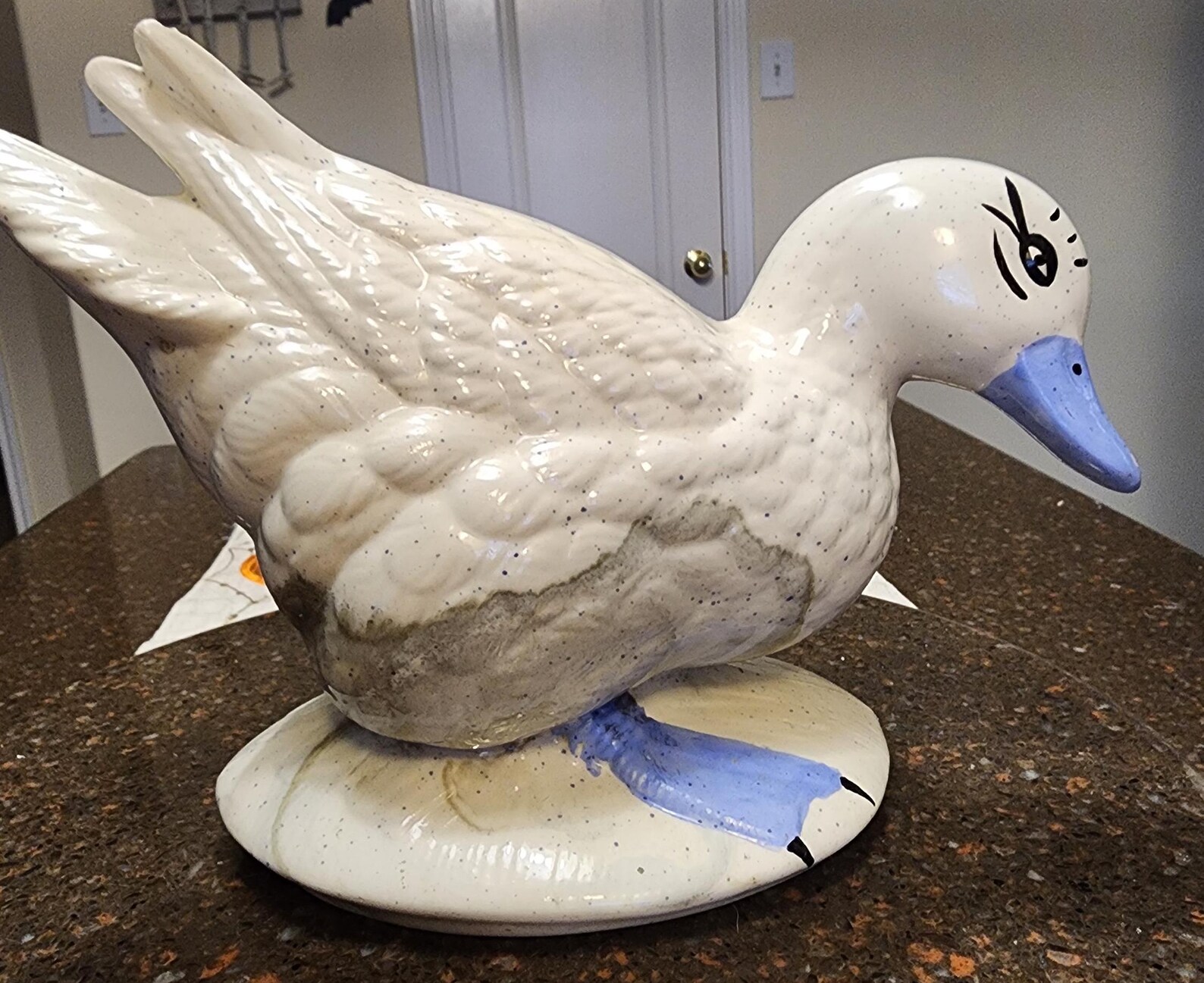 Vintage Ceramic Duck Decor - Charming Country Kitchen Accent - Etsy