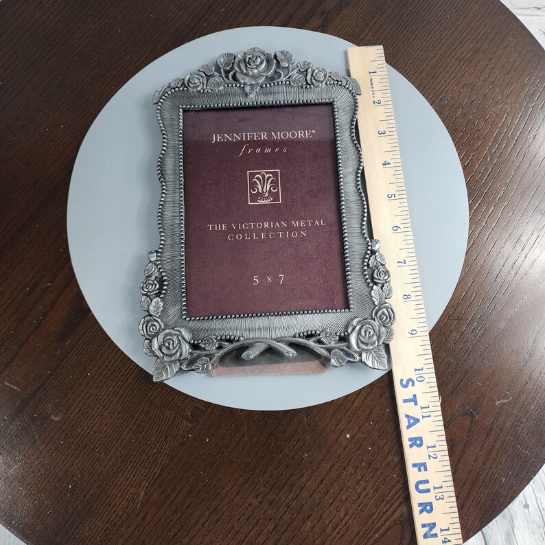 Vintage Jennifer Moore Rose Frame: Victorian Pewter-tone Metal, 5x7 - Etsy