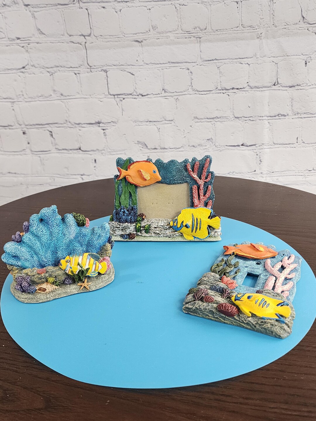 Under the Sea Room Decor Set of 3 - Ocean Theme Figi 3D Photo Frame ...