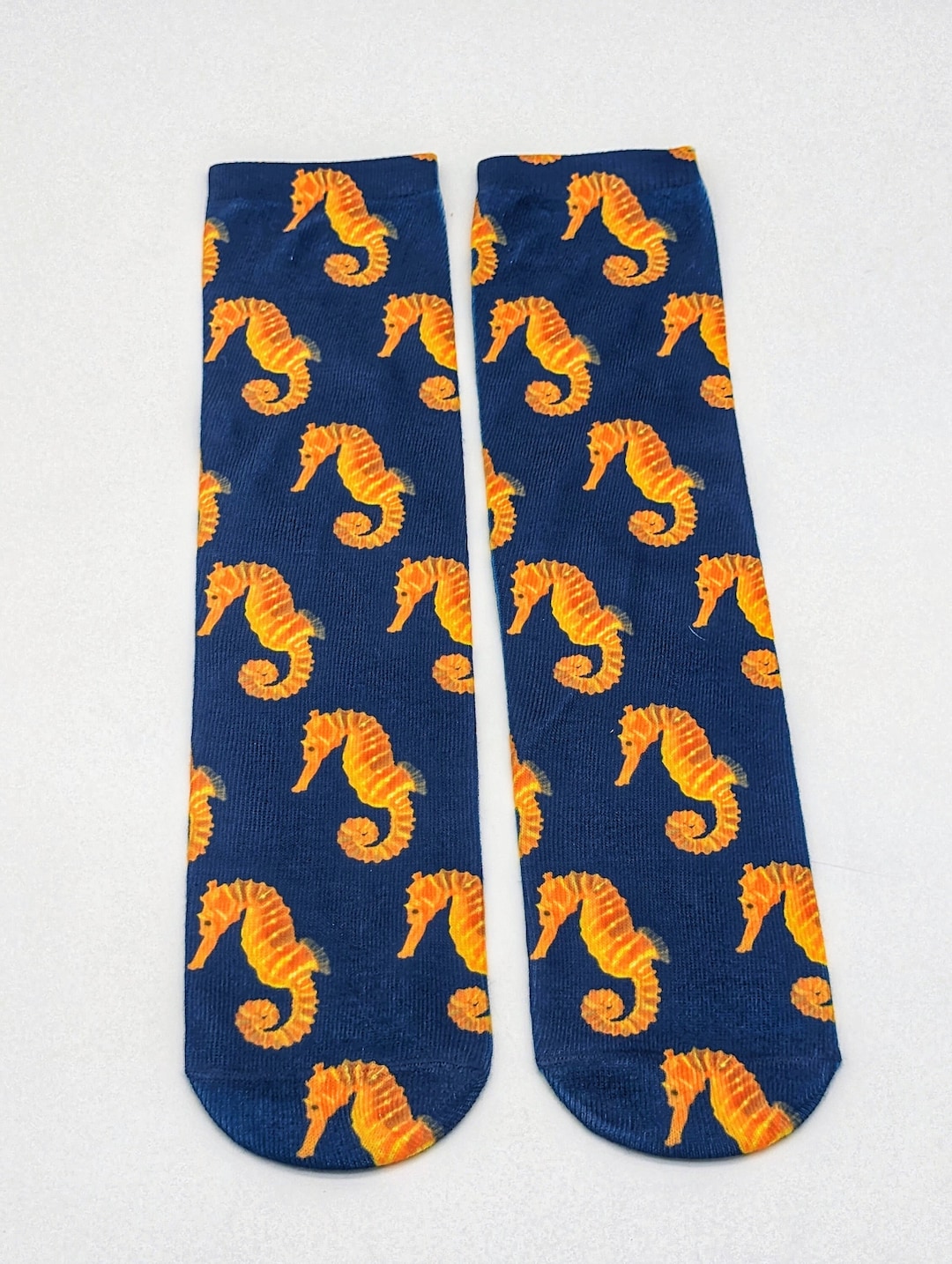 Printed Seahorse Patterned Socks - Etsy