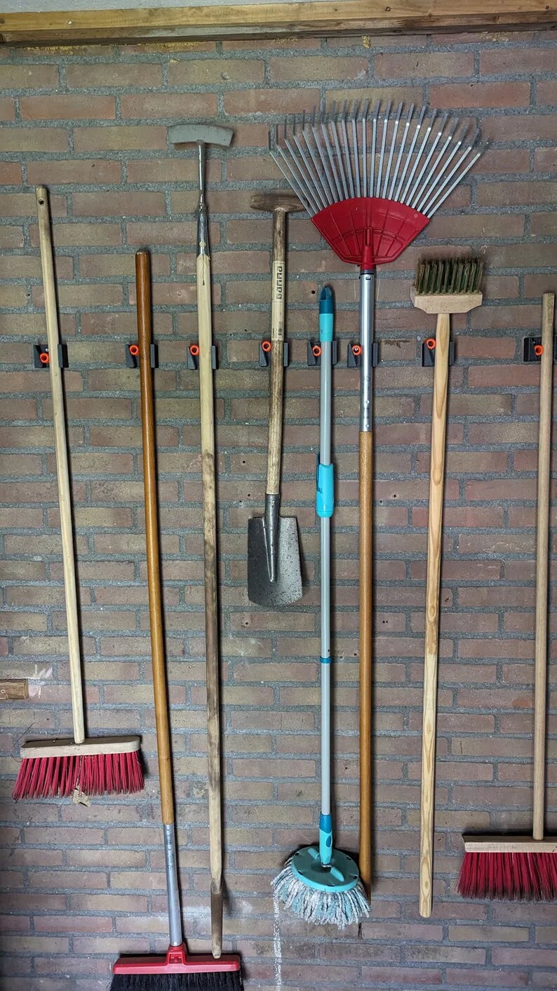 Personalized Gravity Broom Holder Wall Mounted Organizer - Etsy