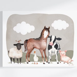 Farm Animals Growth Chart Horse Growth Chart Farm Height Chart Ruler ...