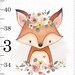 Woodland Growth Chart, Vintage Flowers Roses, Growth Chart Ruler ...
