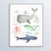 Canvas Growth Chart, Whale Growth Chart, Under the Sea Growth Chart ...