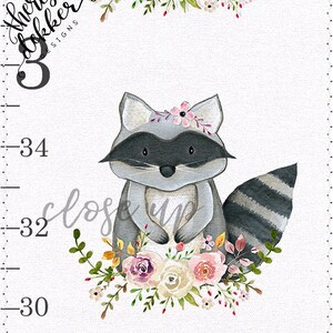 Woodland Growth Chart, Woodland Nursery Decor, Height Chart, Growth ...