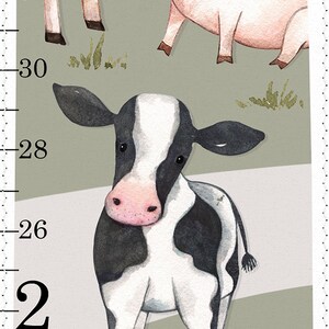 Farm Animals Growth Chart Horse Growth Chart Farm Height Chart Ruler ...