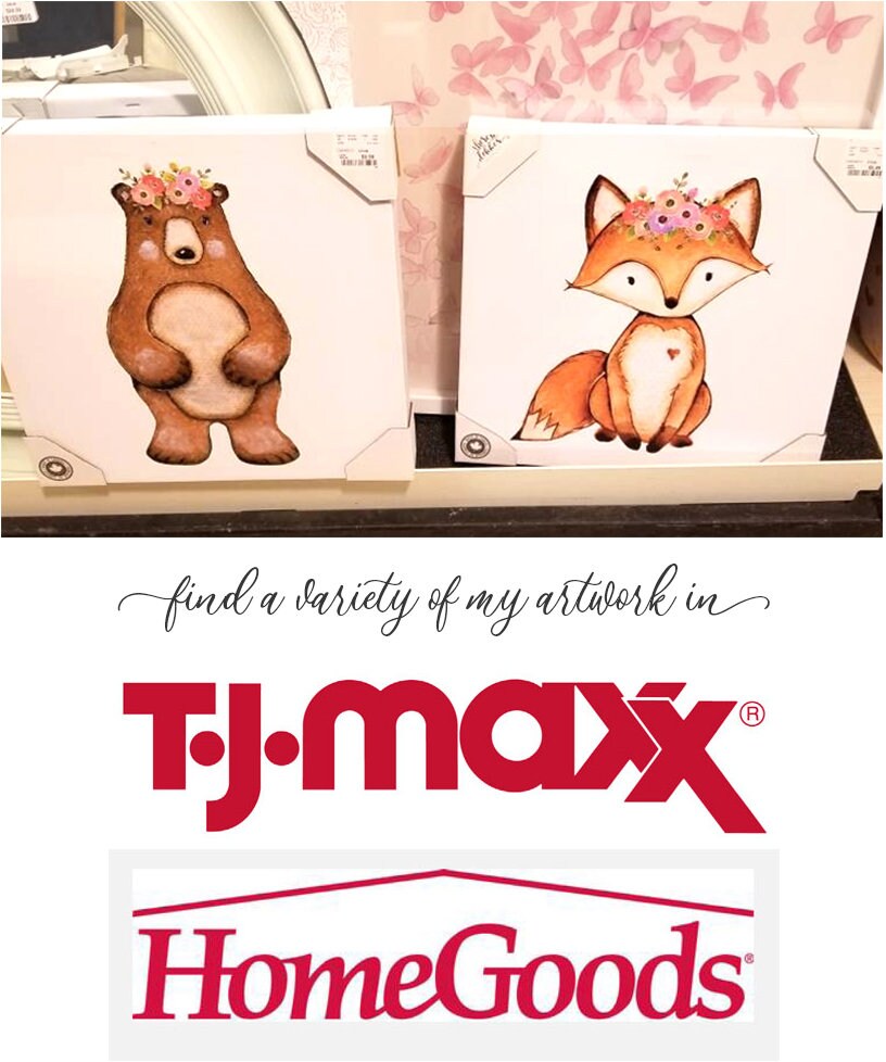 Wolf Growth Chart Woodland Growth Chart Canvas Growth Chart | Etsy