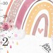 Rainbow Growth Chart Muted Rainbow Wall Art Gender Neutral - Etsy