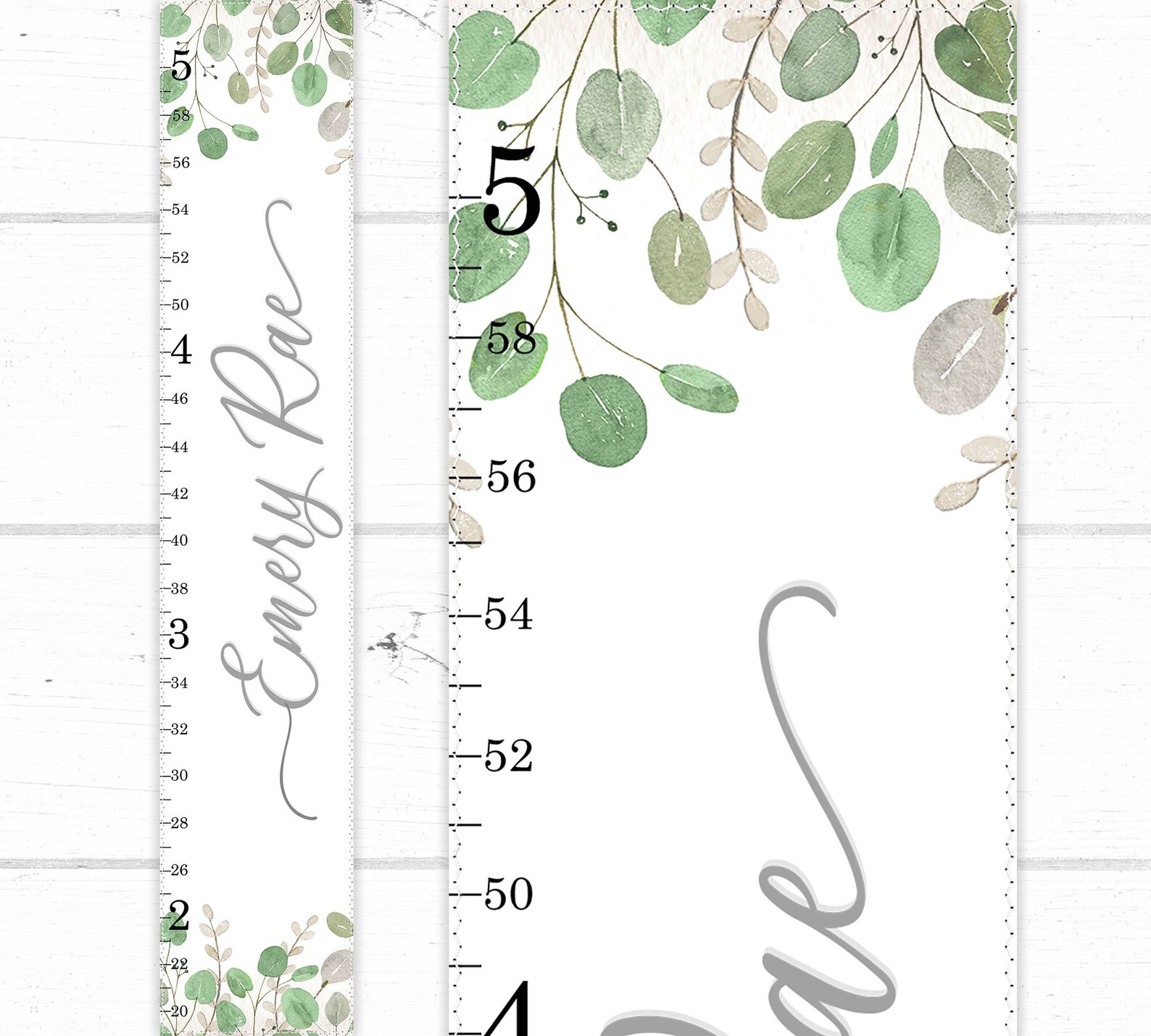 Girls Growth Chart Canvas Growth Chart Personalized Chart - Etsy