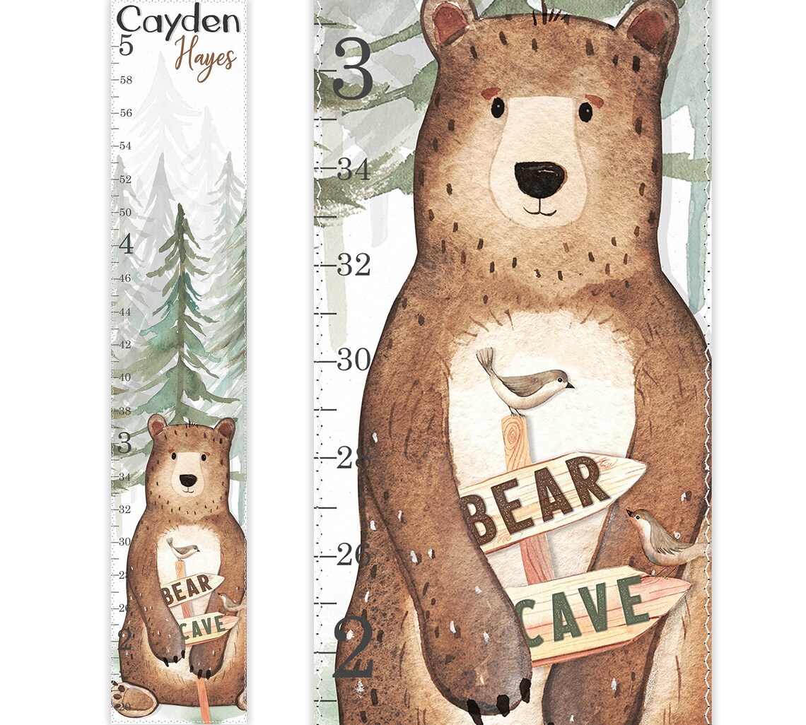 Big BEAR PRINTABLE Baby Bear Nursery Print Woodland Animal | Etsy