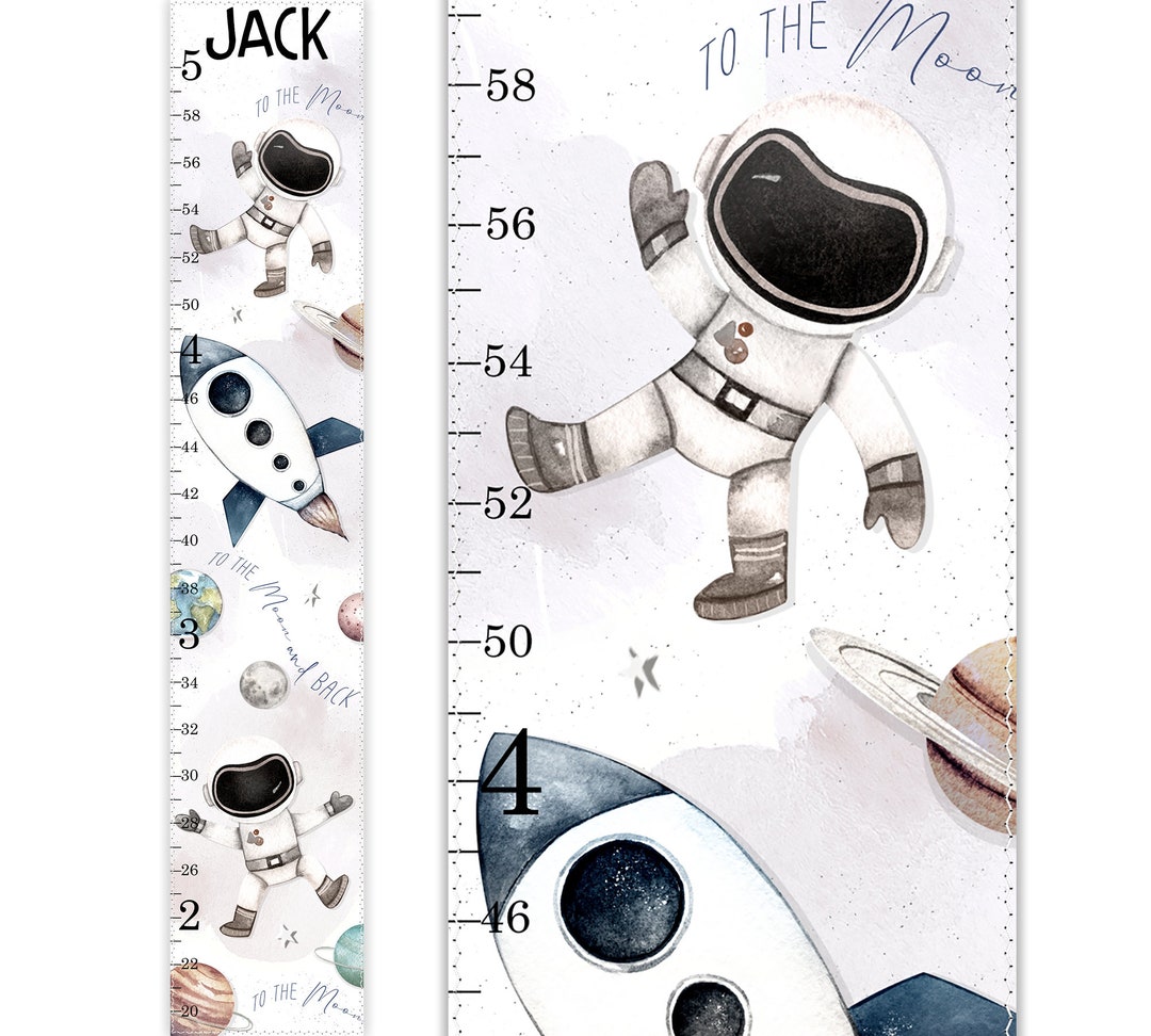 Space Growth Chart, Solar System Growth Chart, Rocket Ship Growth Chart ...