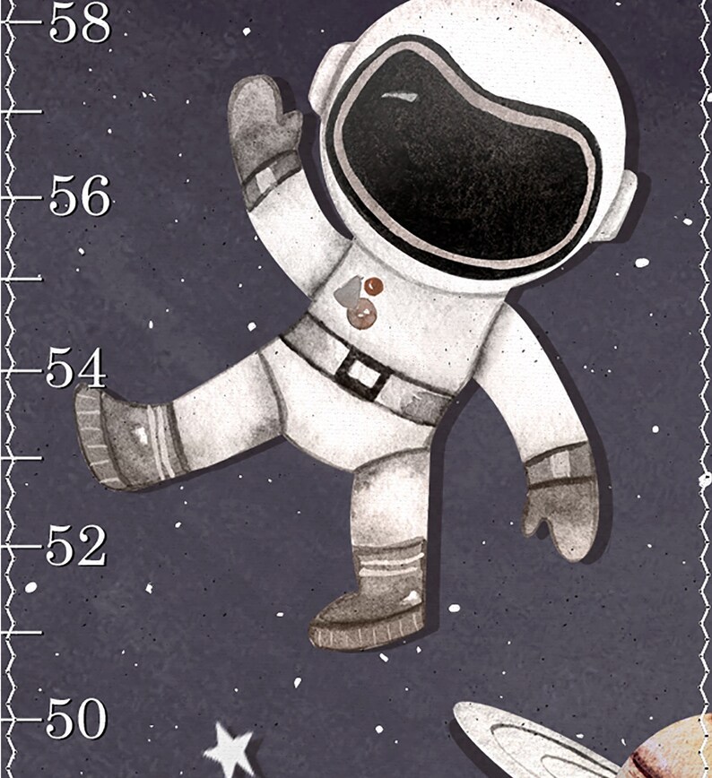 Space Growth Chart Solar System Growth Chart Rocket Ship - Etsy