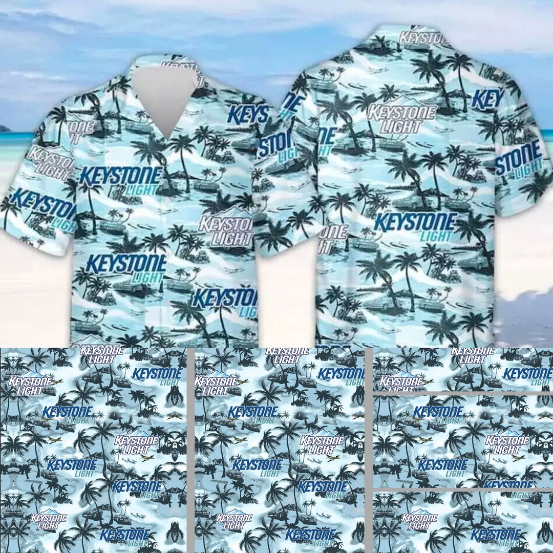 Keystone Light Beer Island Pattern Limited Hawaiian Shirt Design JPG ...