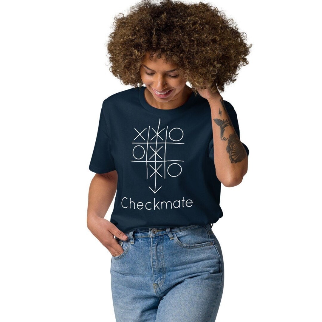 Funny Checkmate Shirt, Chess Player Tshirt, Chess Tic Tac Toe T-shirt ...