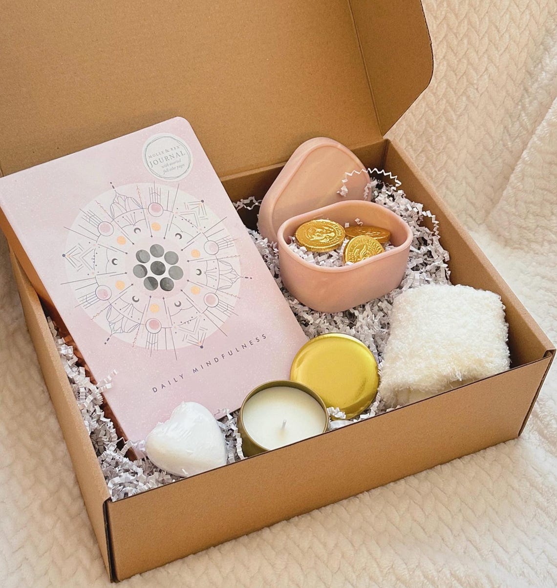 Pink Spa Self Care Beauty Gift Box, Teen Girl Luxury Self Care Spa Set ...