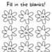 Number Pattern Worksheets: Fill in the Blanks, Kindergarten & 1st Grade ...