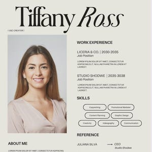 Custom Modern Resume | Stand Out in the Job Market | Editable ...