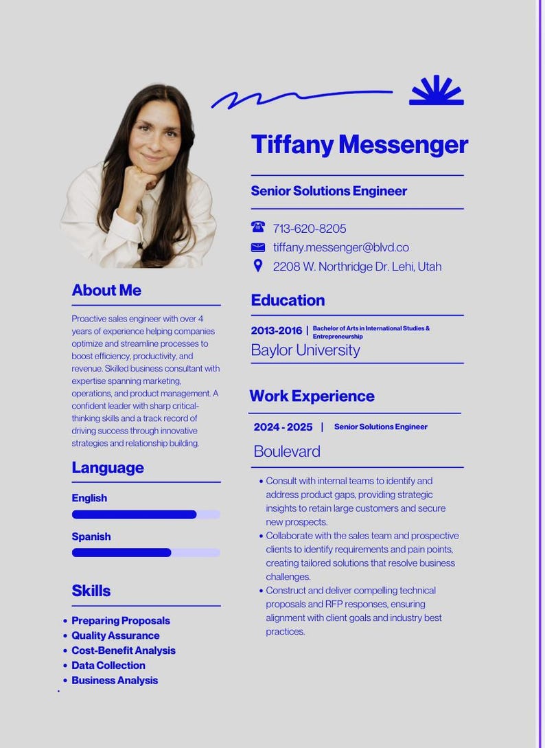 Custom Modern Resume | Stand Out in the Job Market | Editable ...