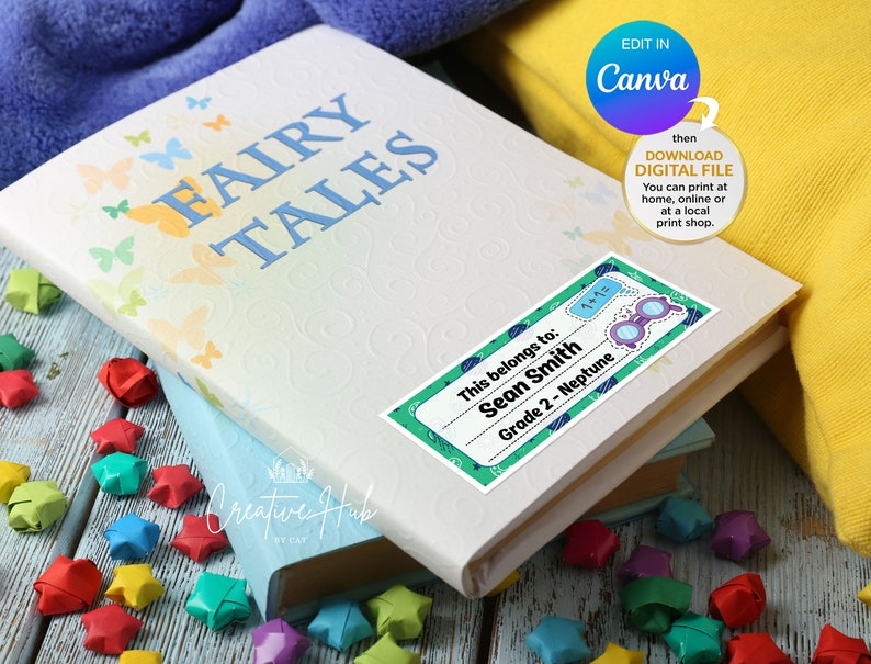 Student Name Sticker Template, Student Name Sticker Printable Template ...