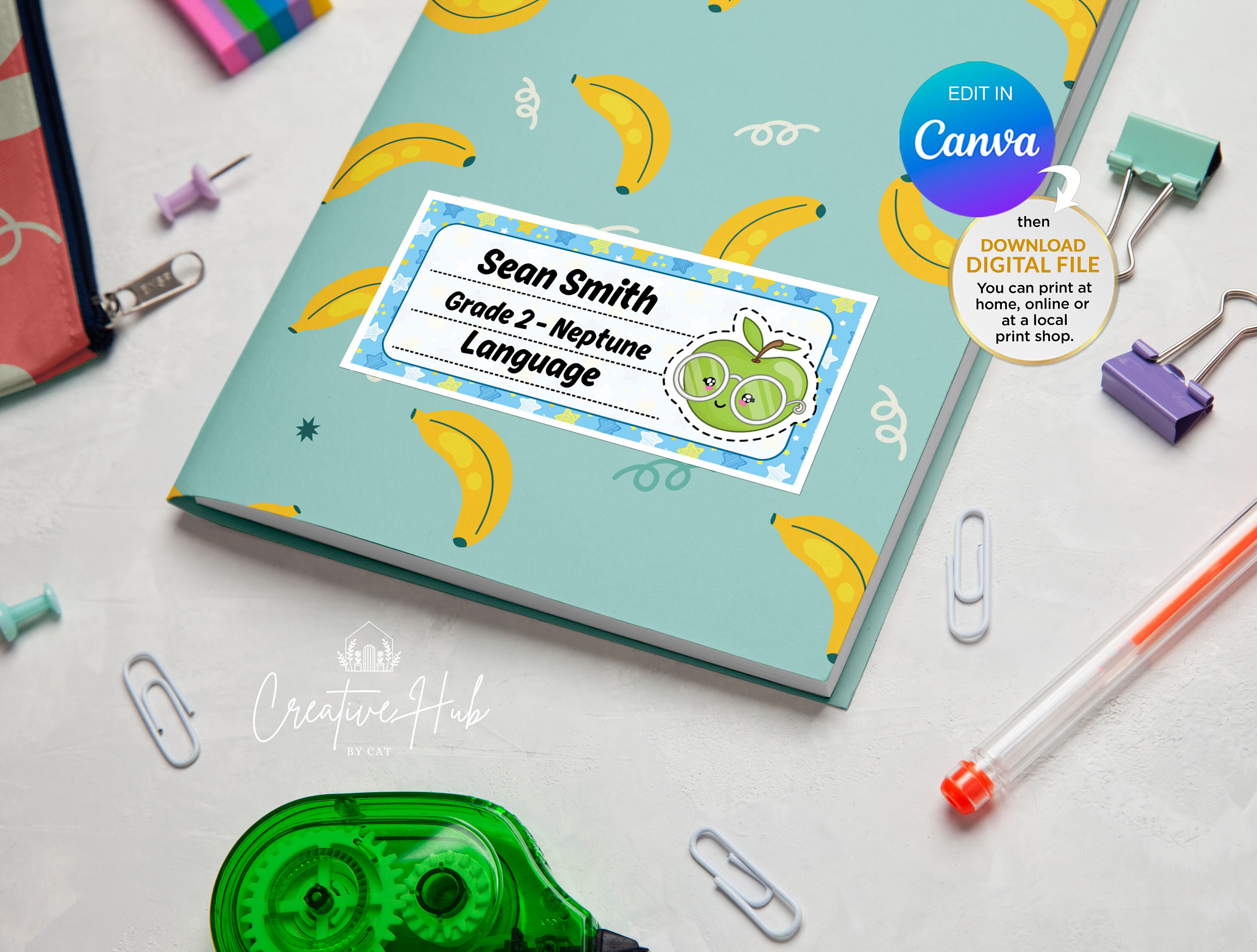 Student Name Sticker Template, Student Name Sticker Printable Template ...