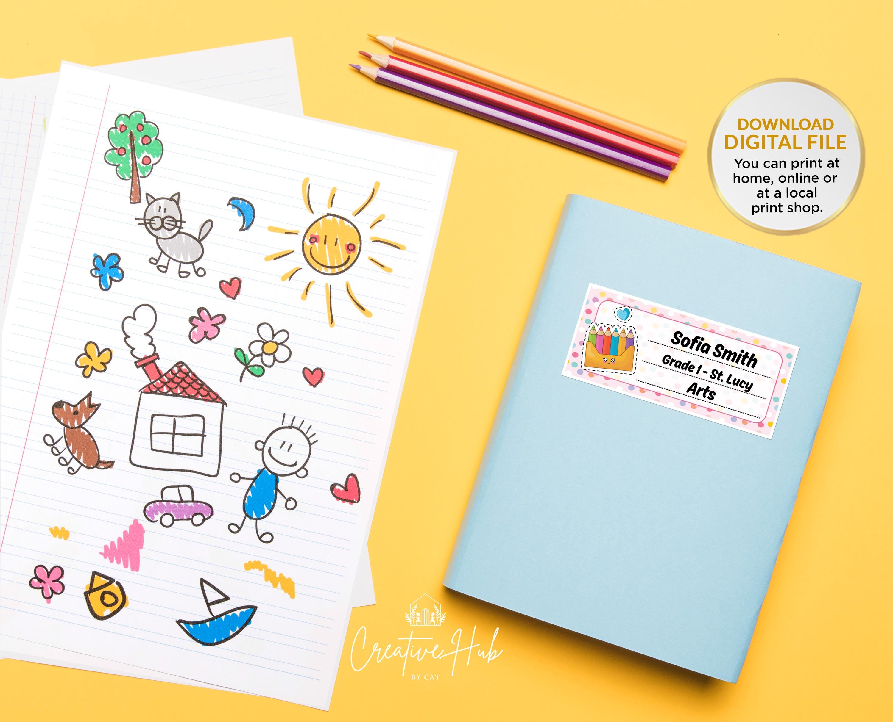 Student Name Sticker Template, Student Name Sticker Printable Template ...