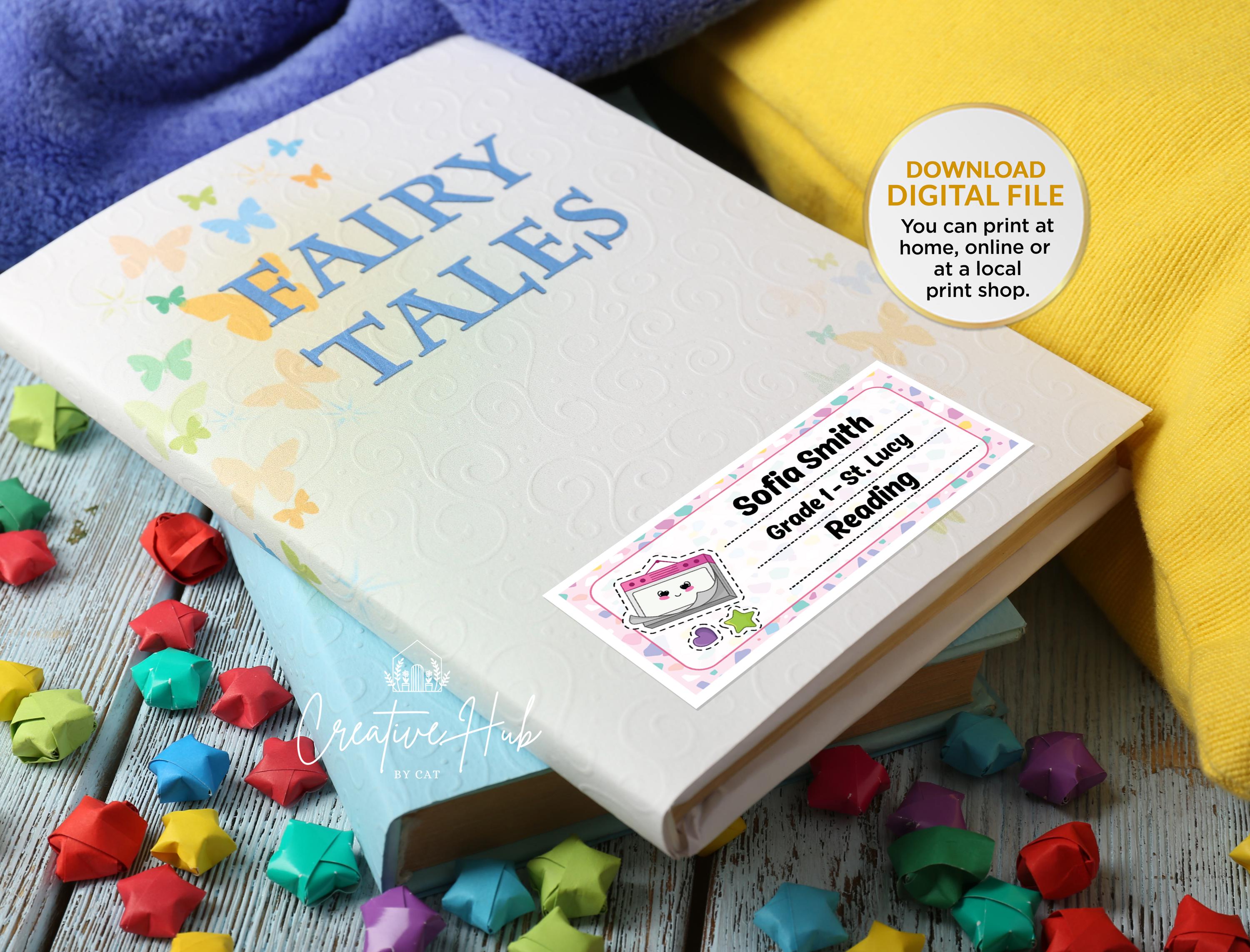 Student Name Sticker Template, Student Name Sticker Printable Template ...