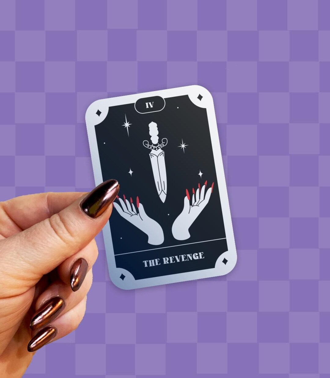 Revenge Romance Book Tarot Card | Dark Romance Trope Holographic Kindle ...