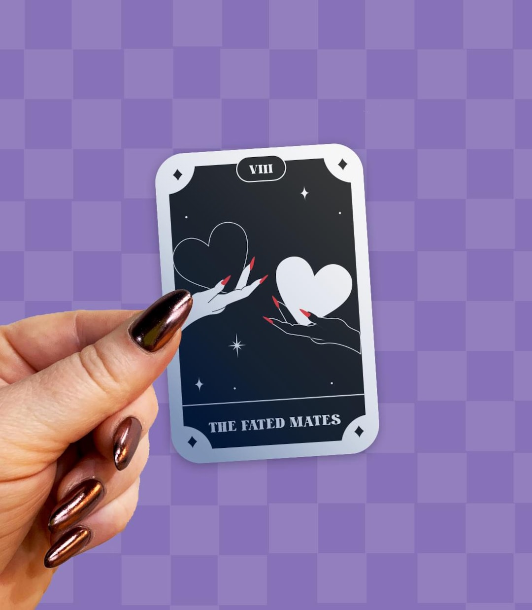 Fated Mates Romance Book Tarot Card | Dark Romance Trope Holographic ...