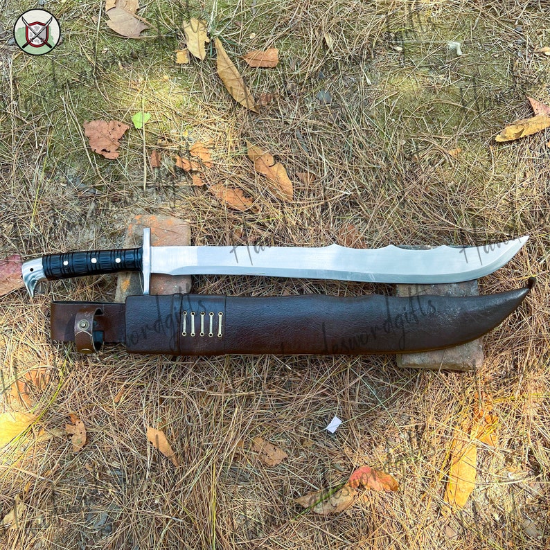 21-inch Blade Jungle Sword Hand-forged & Heat Treated Fully Functional ...