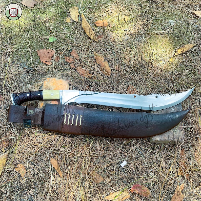 28-inch Blade Large Jungle Hunting Sword Functional Hand-forged Heat ...